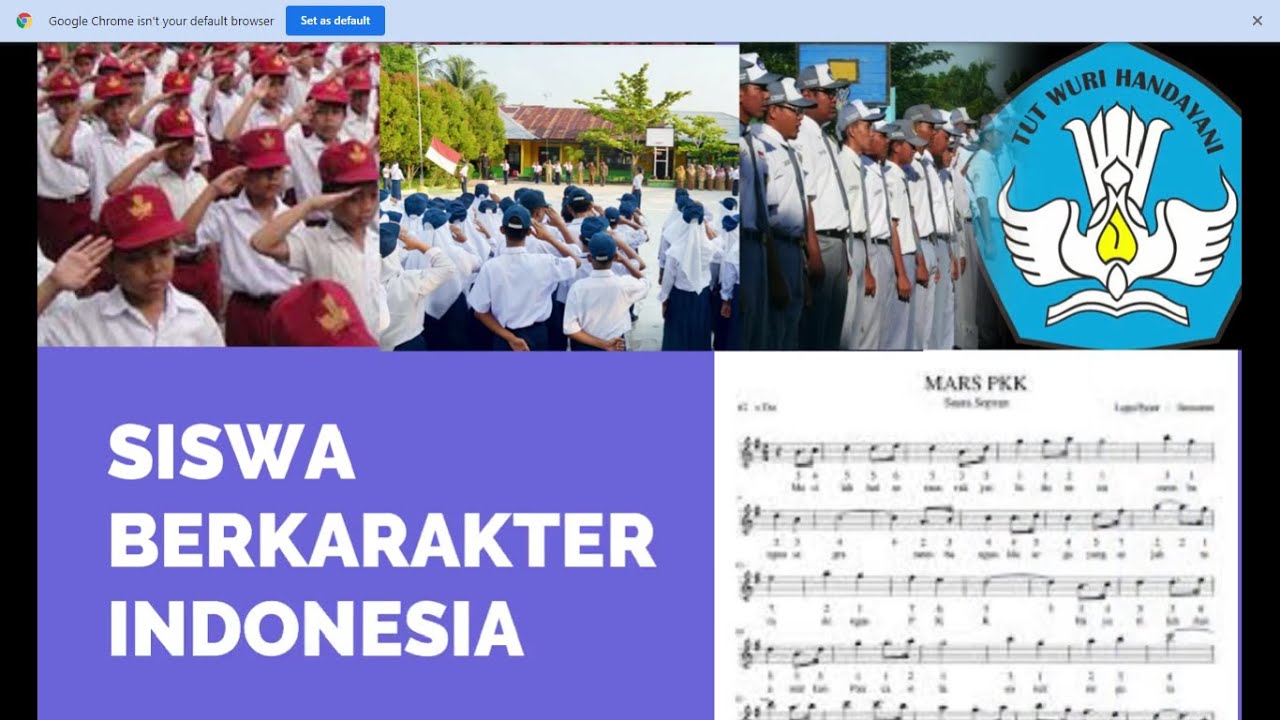 MARS PPK (Siswa Berkarater Indonesia), Lirik dan lagu - YouTube