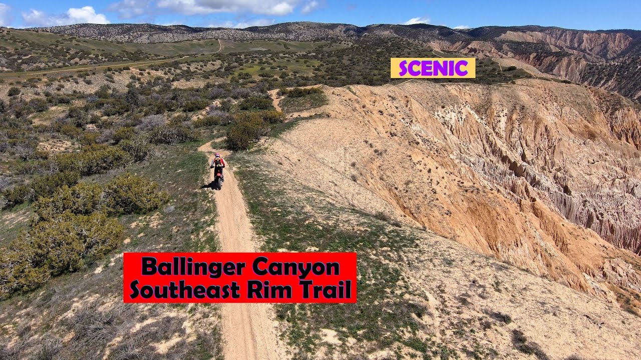 Ballinger Canyon OHV Southeast Rim Trail - YouTube