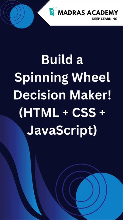 🎲 Build a Spinning Wheel App in 60 Seconds! ⏱️ | JavaScript Mini ...