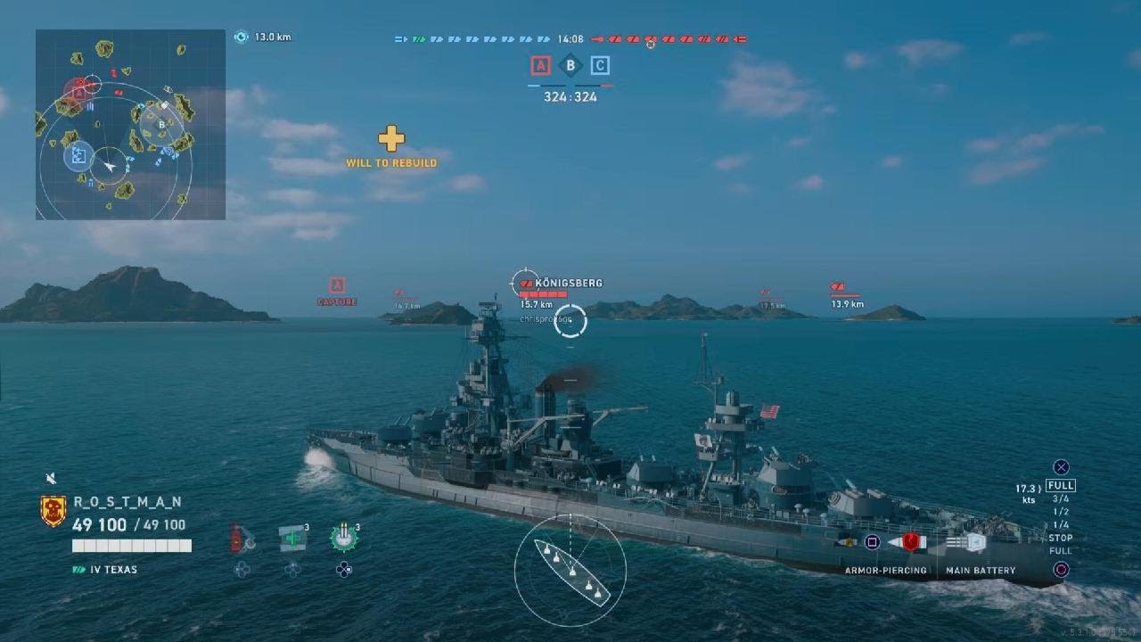 Wows Legends. 4 devastating strikes, kraken, confederate and high caliber on T4 Texas - YouTube