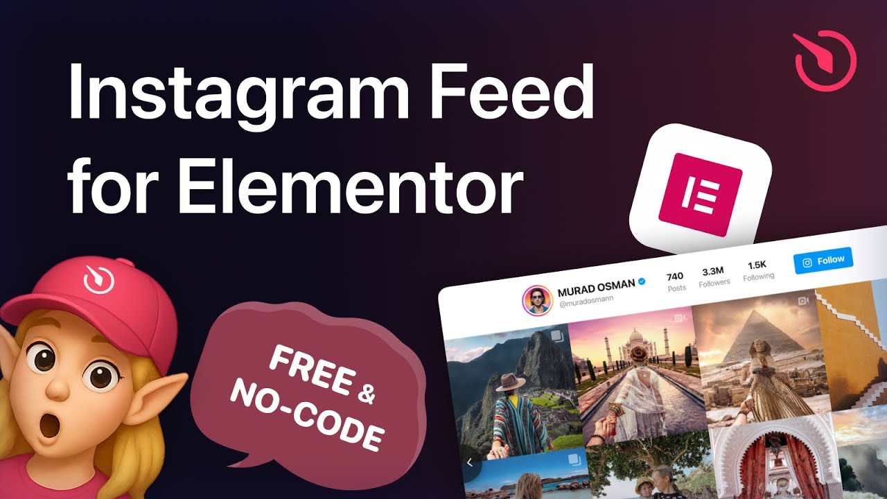 How to Add Instagram Feed to Elementor [FREE] - YouTube