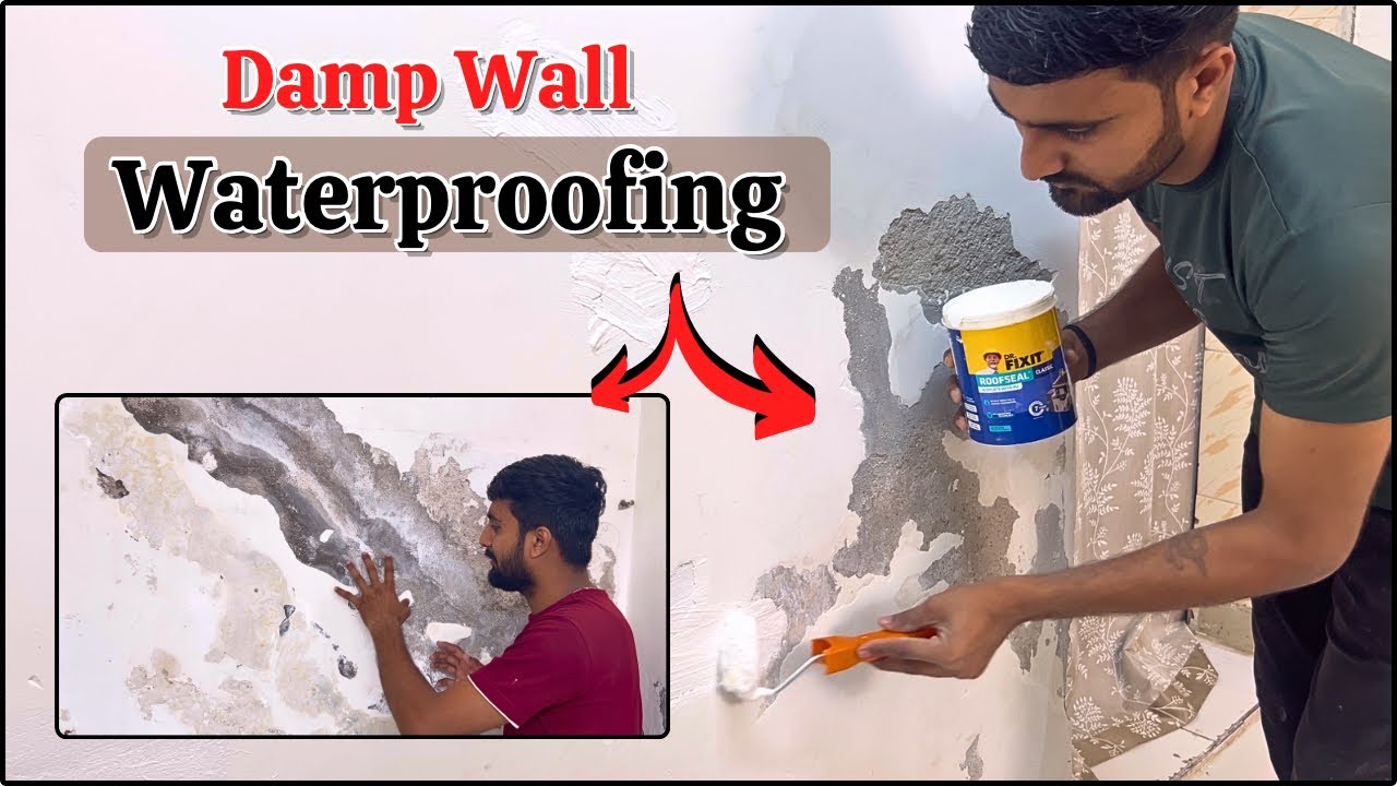 Wall Waterproofing | Best way to repair Dampness in Home | house ...