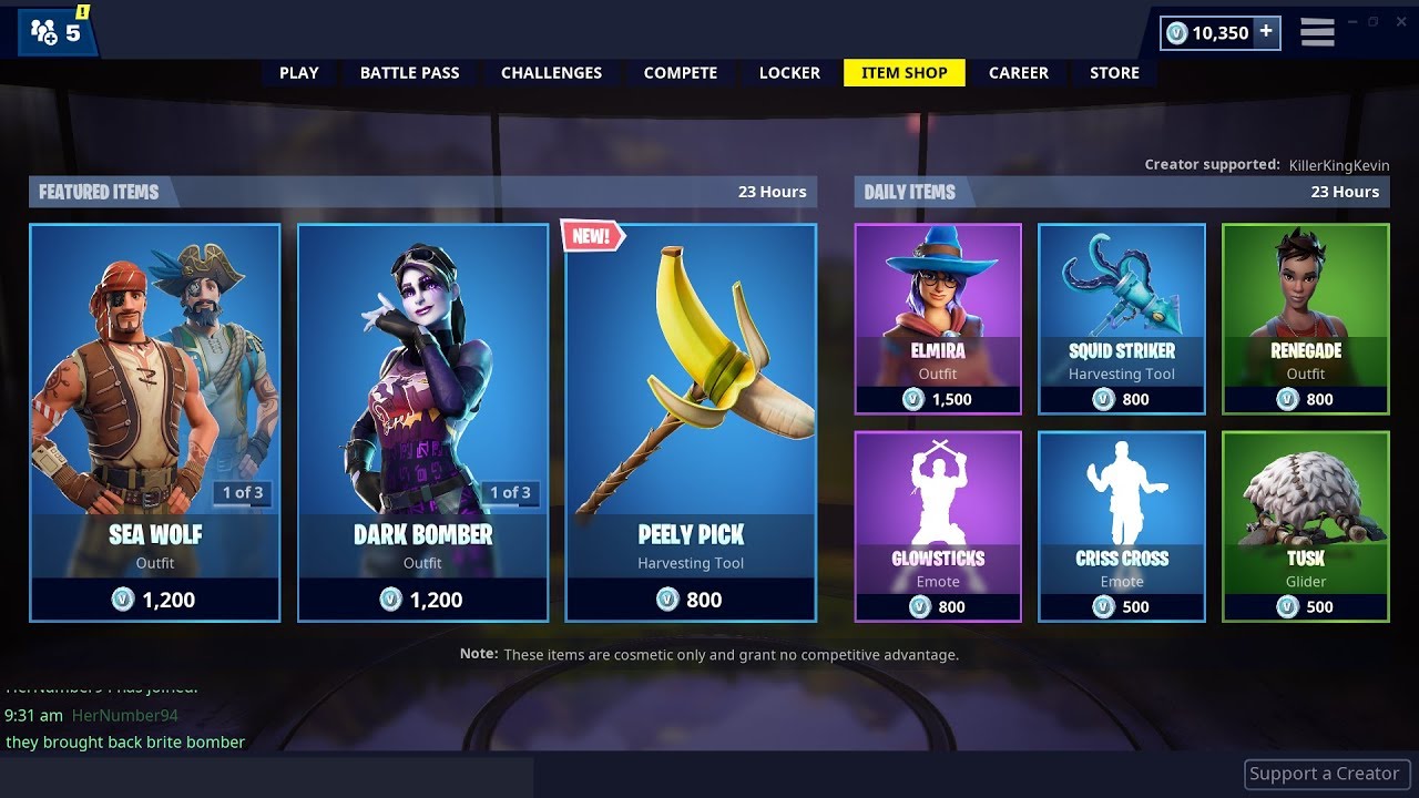 NEW PEELY PICKAXE + PPIRATE SKINS: Fortnite Item Shop - YouTube