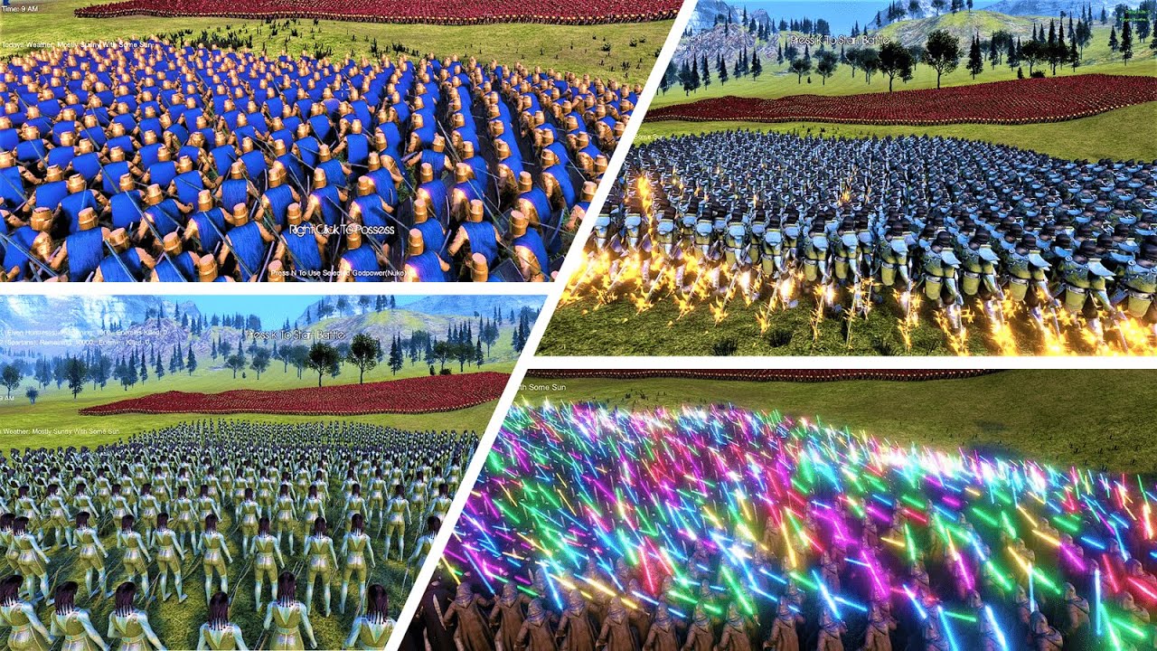 10000 Spartans vs 1000x Every Heroes Unit Ultimate Epic Battle ...