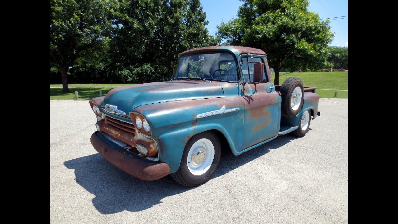 1958 Chevrolet Apache Truck 5.3L LS Patina - YouTube