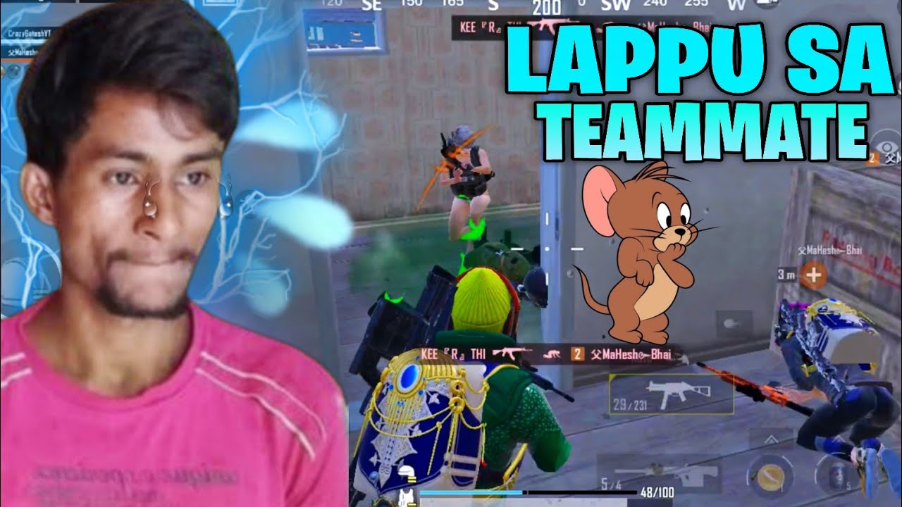 Lappu Sa Teammate Battel Ground Mobile India Funny Gameplay // Bgmi New ...