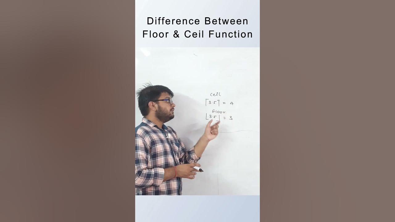 Difference between Floor and ceiling function in 60 sec with example in ...