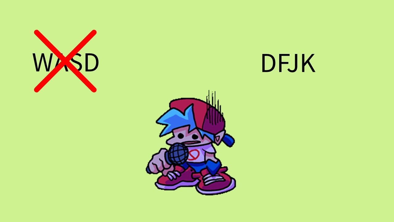 Friday Night Funkin', but instead of arrow keys I use DFJK... - YouTube