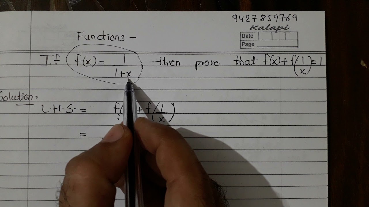 FUNCTION F x 1 1 x Then Prove F x F 1 x 1 Diploma Maths In Hindi FUNCTION F x 1 1 x Then Prove F x F 1 x 1 Diploma Maths In Hindi