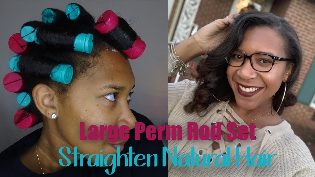 Large Perm Rod Set | Straightening Natural Hair - YouTube