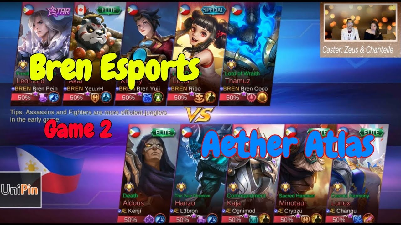 Aether Atlas Vs Bren Esports Game 2 Lower Semi Finals | Just ML League ...