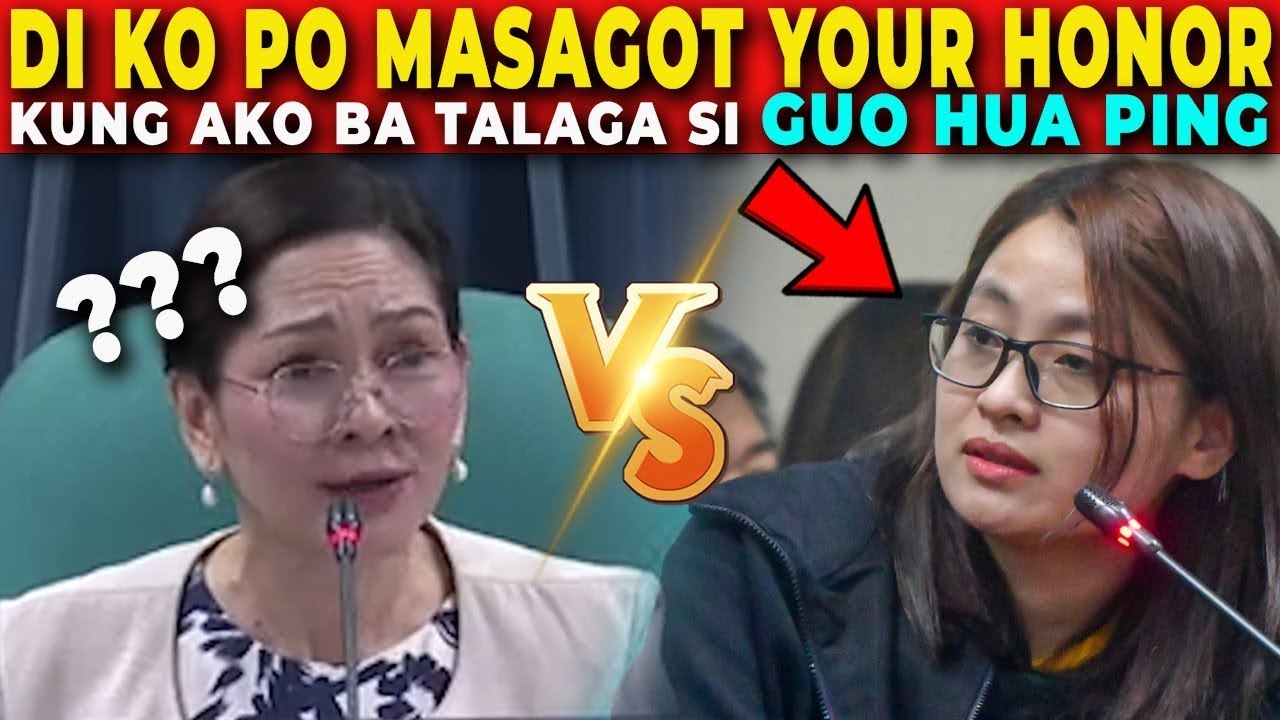 🔴 DI ko po MASAGOT YOUR HONOR kung AKO ba talaga si GUO HUA PING ...