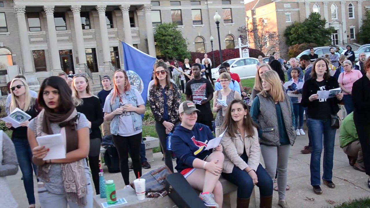 Westminster College Rally for Peace - YouTube