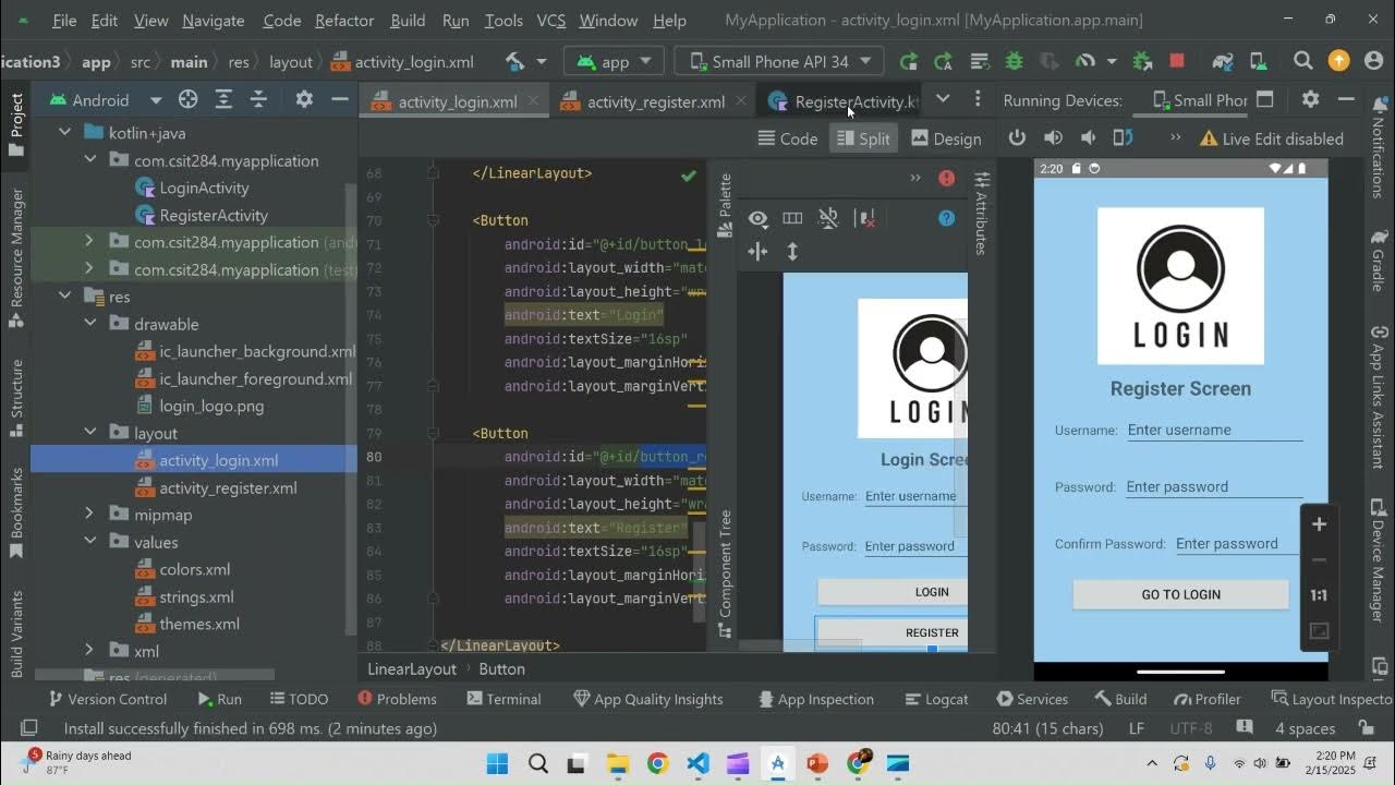 Step-by-step guide to creating a new android project - Part 2 - YouTube