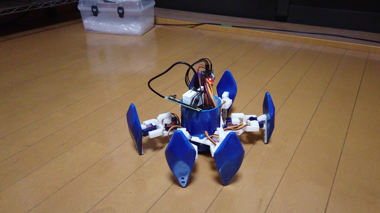 3D Printed Hexapod (walk) - YouTube