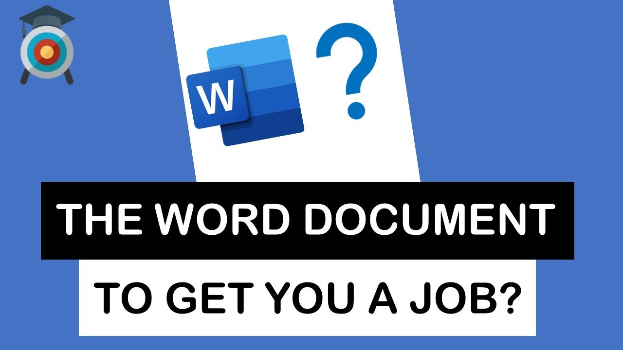 How one simple Word document can get you your dream career.... - YouTube