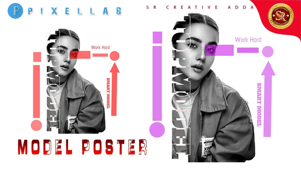 Poster Making on Pixellab | Model Poster Design In Pixellab | Pixellab ...