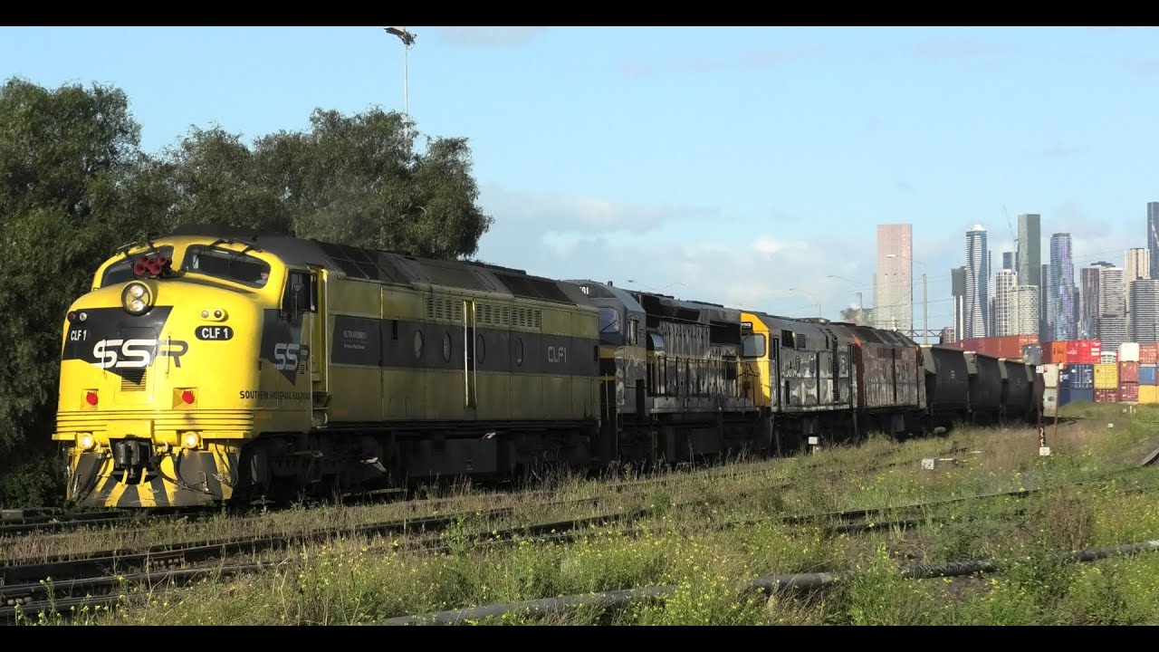CLF1-C501-44223-CLF2 on 7MC5 at Sims St Jct. 24-09-22. - YouTube