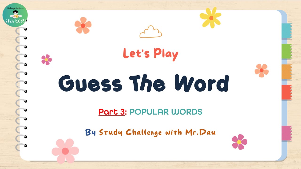 #3 Guess The Word - POPULAR WORDS Guessing Game - YouTube