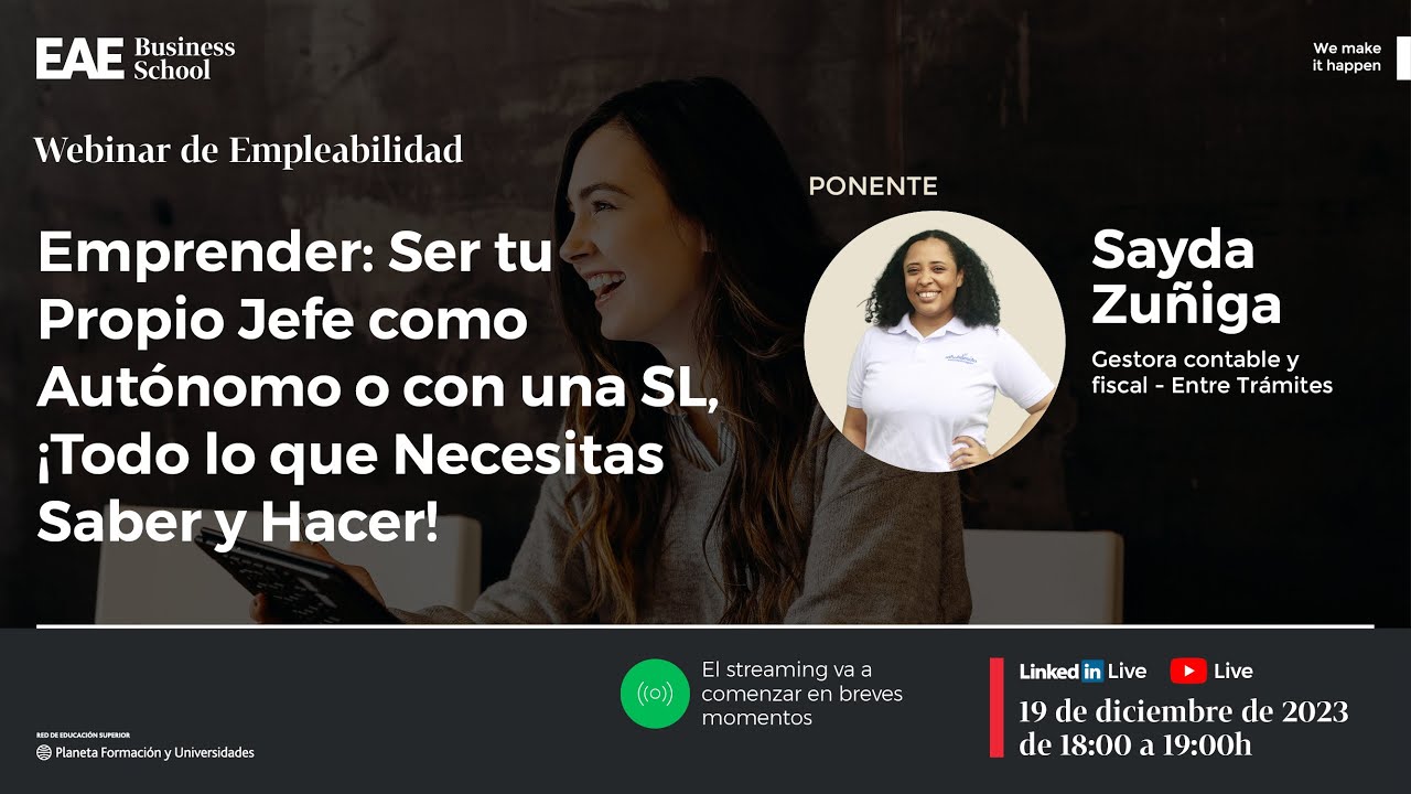 Emprender: Ser tu Propio Jefe como Autónomo o con una SL, ¡Todo lo que ...