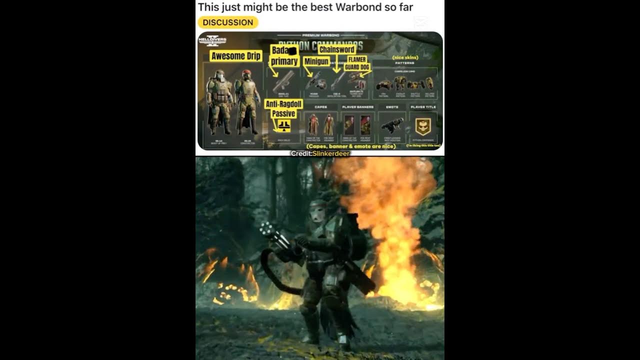 Devs actually listen to their community for Helldivers 2 Python ...