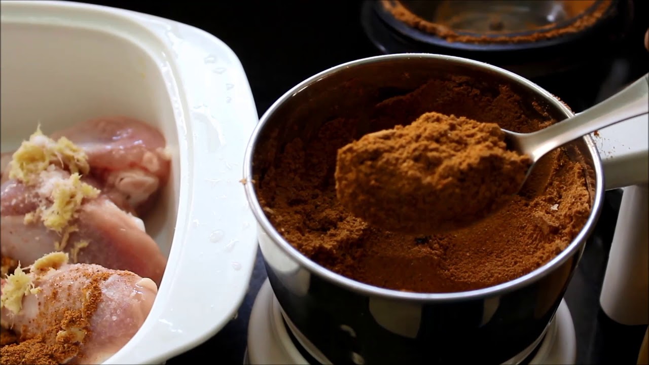 Mutton masala powder recipe in Tamil - Chicken dry fry with homemade ...