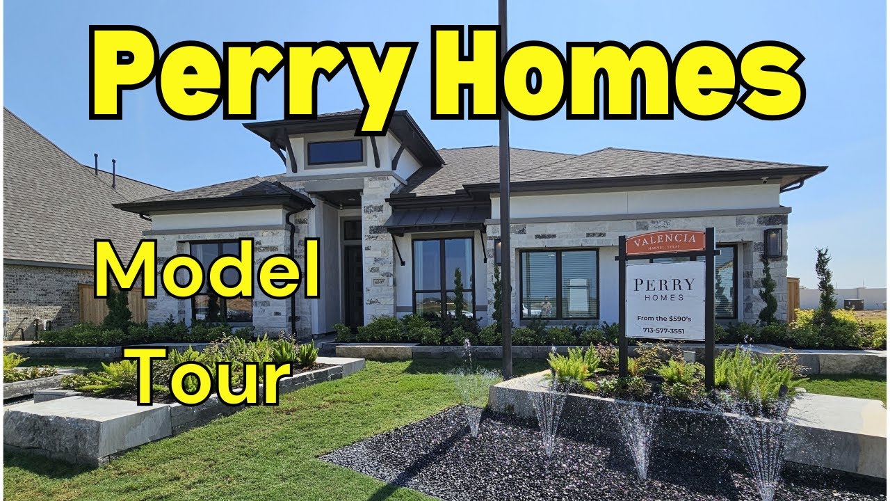 Modern Luxury Living in Manvel Texas Perry Homes 2944 Valencia - YouTube