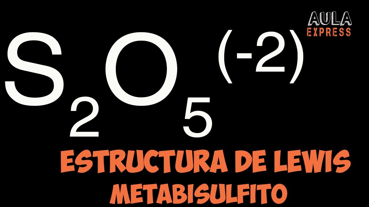 Estructura de Lewis ion metabisulfito S2O5(-2) | Carga formal Expansion ...