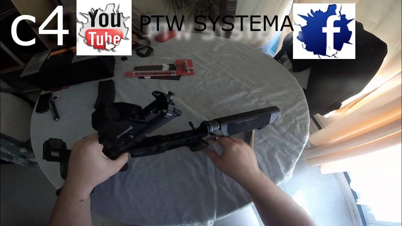 REVIEW/M4/SYSTEMA PTW/CUSTOM/C4 SMC/AIRSOFT FRANCE/ - YouTube