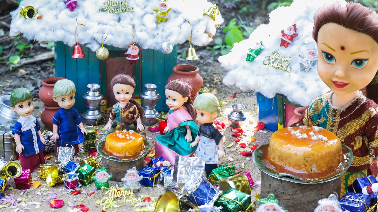 Miniature Christmas Cake Recipe | Tiny Cooking | Mini Food Cooking ...