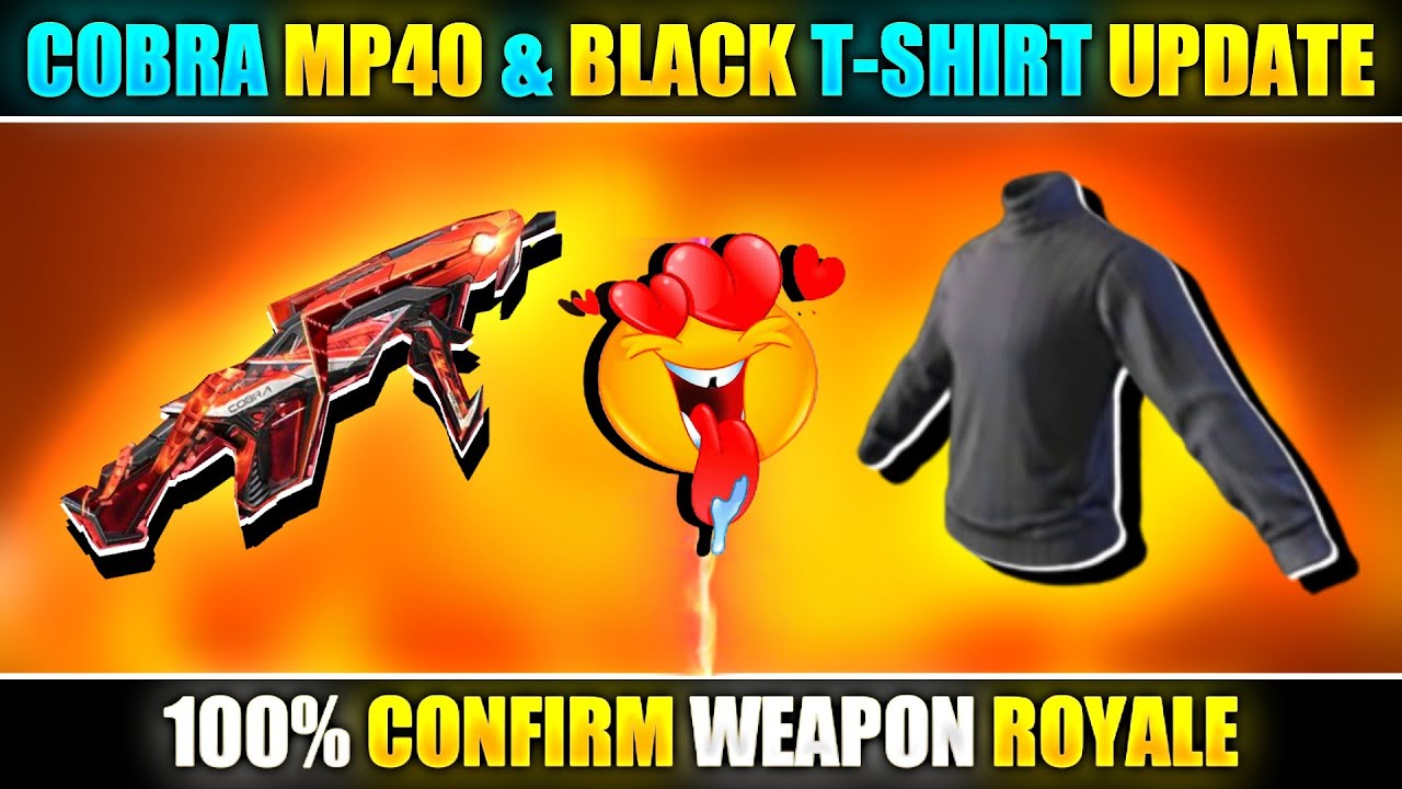 Black T-shirt & Cobra MP40 Return? 100% Confirm Diamond Royale And ...