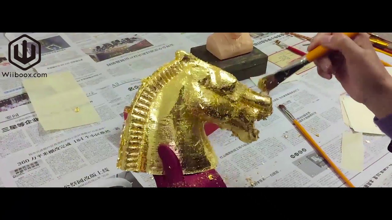3D printing + traditional gold foil: makes an amazing work of art ...