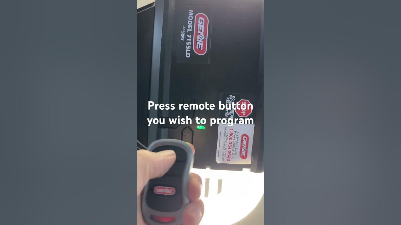 Easy Genie Garage Door Remote Programming - YouTube