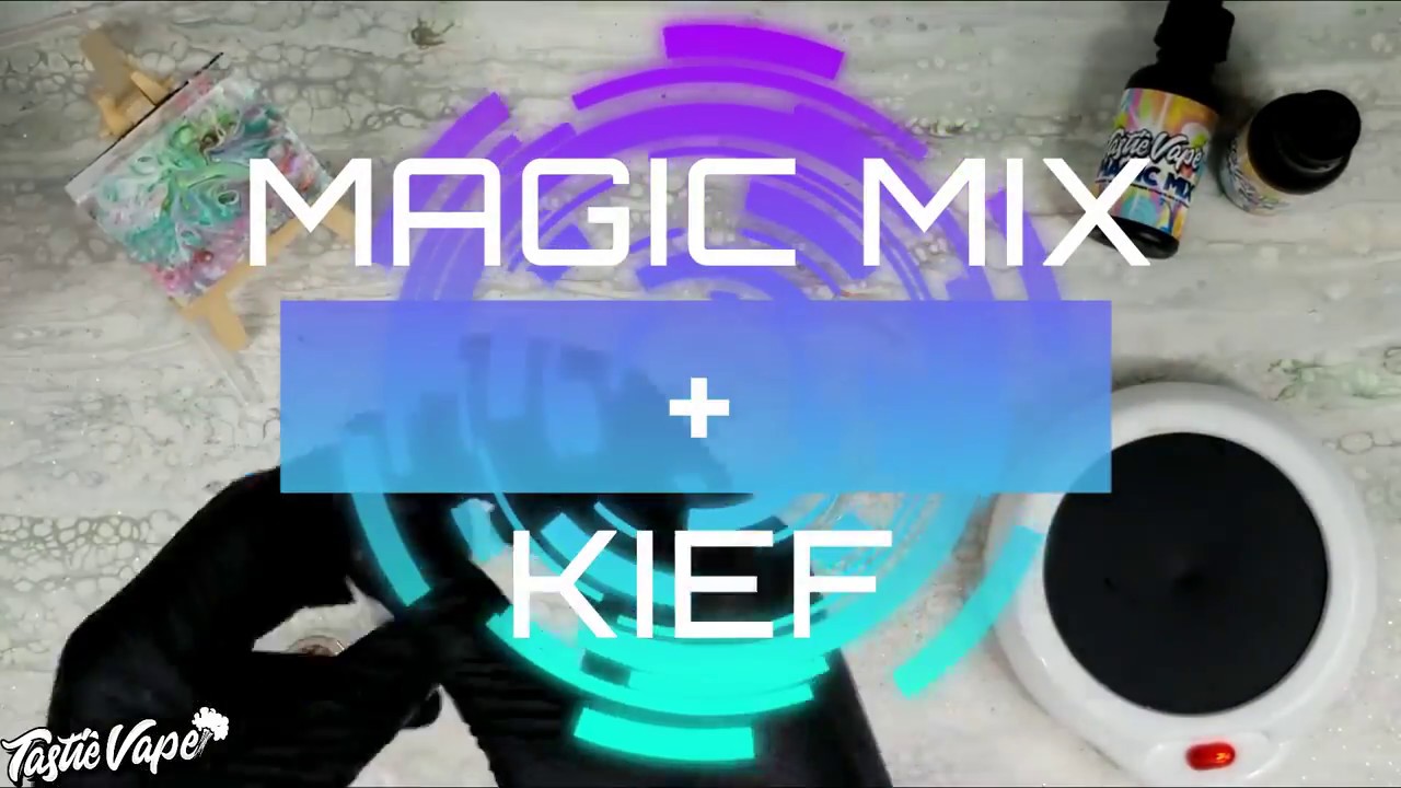 Turn Kief into Vape juice cartridge with TastieVape Magic Mix - YouTube