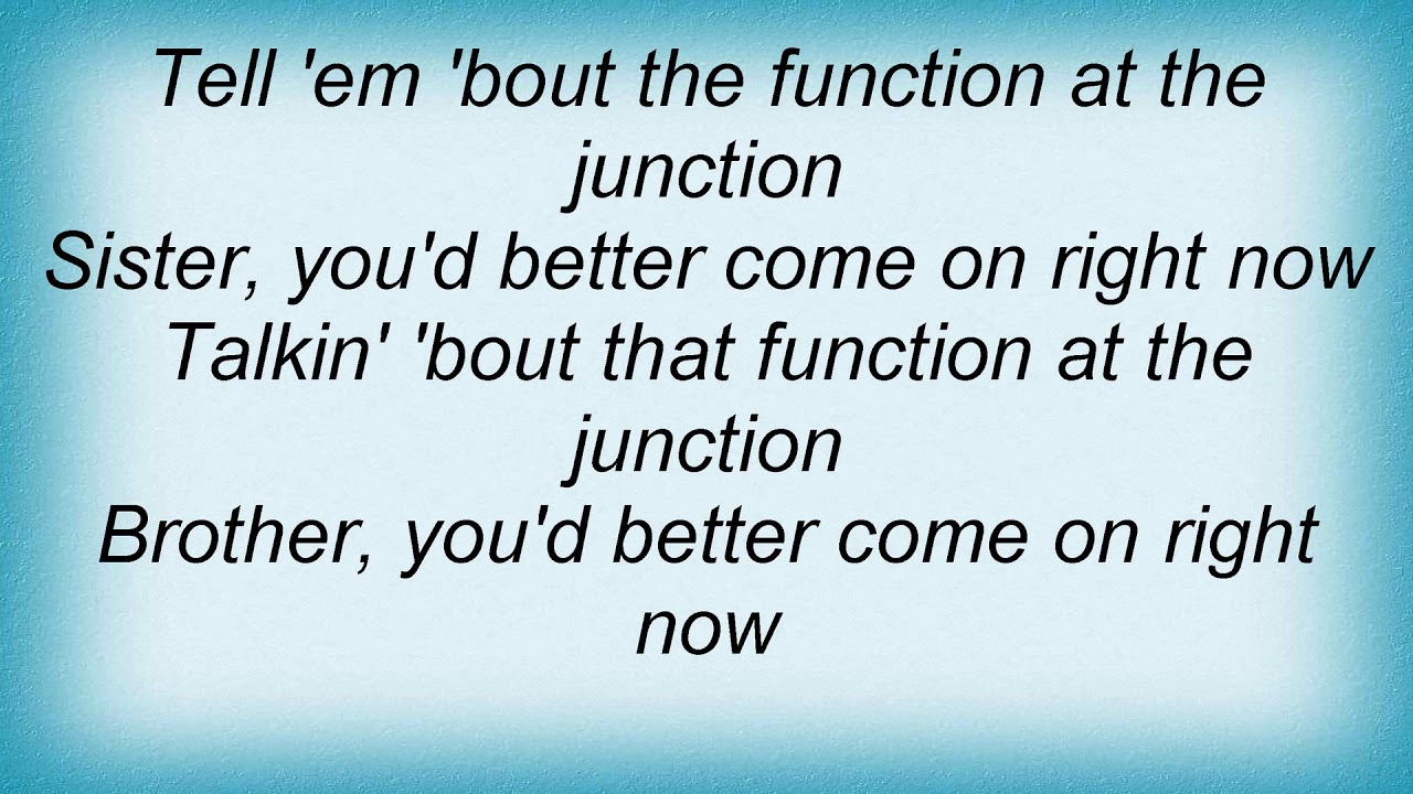 Taj Mahal - Function At The Junction Lyrics - YouTube