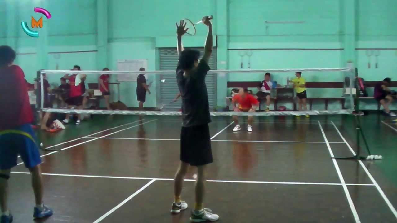 BANK / BAS vs BOW / TON 【M Badminton Club】SEP 11, 2013 - YouTube