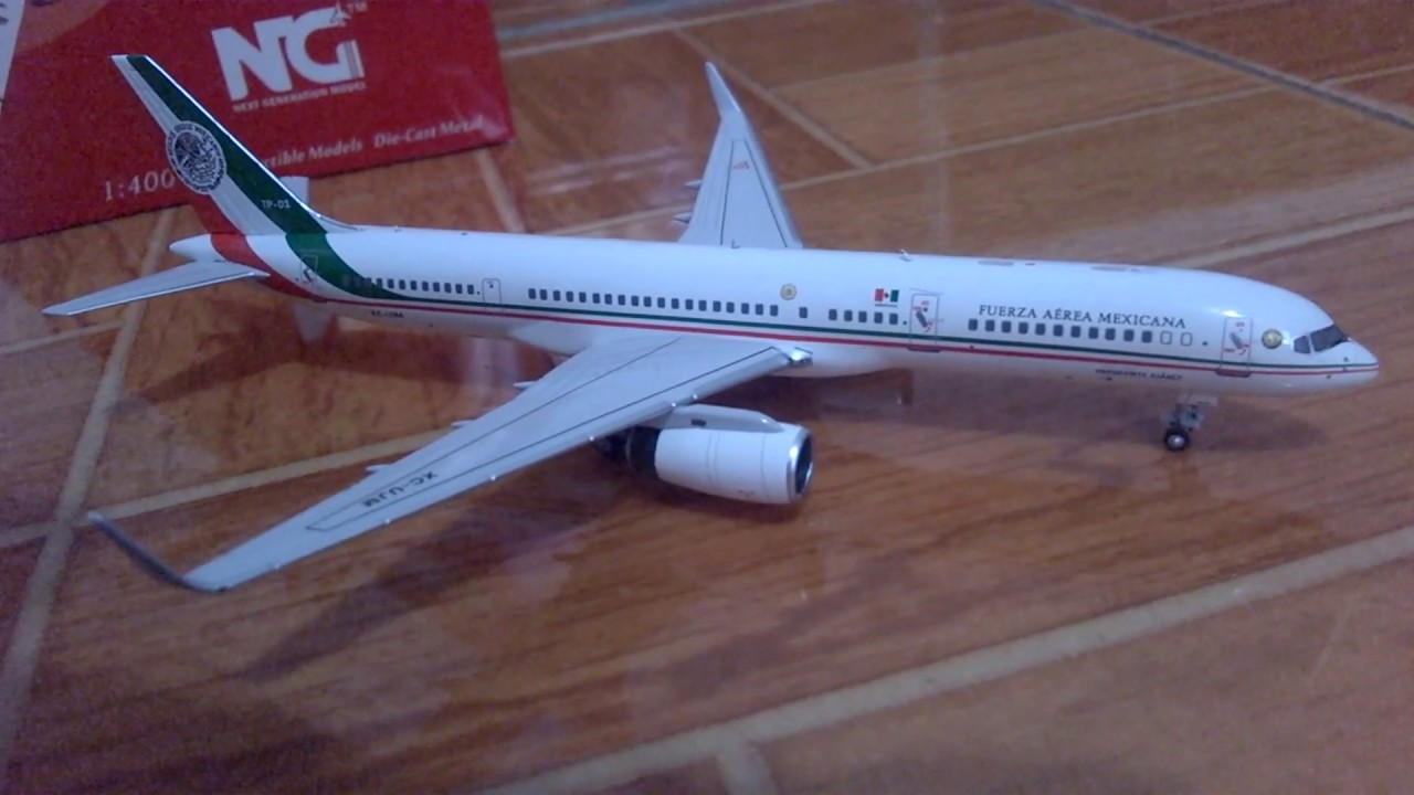 Avion B757-200 Presidente Juarez TP-01 Escala 1:400 - YouTube