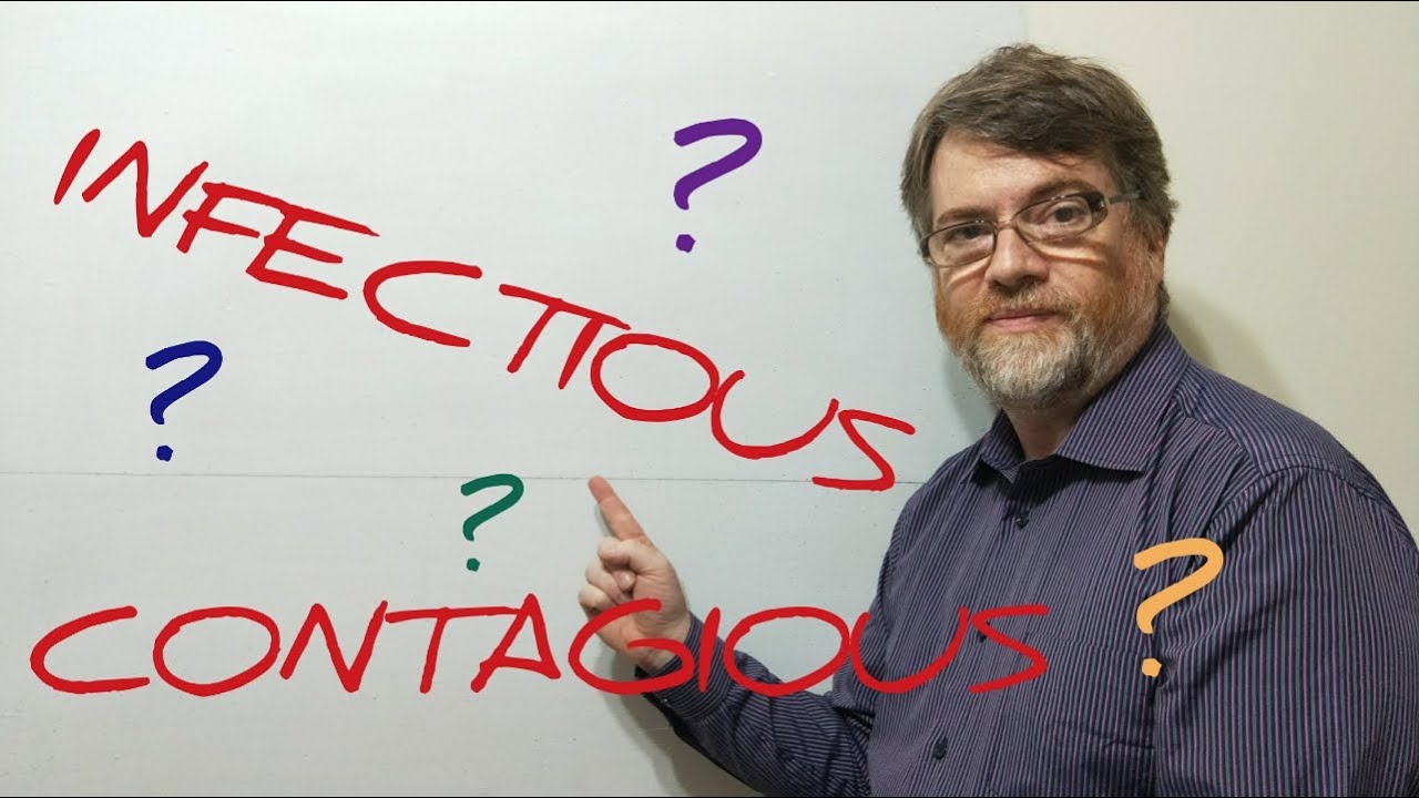 English Tutor Nick P Lesson (420) The Difference Between Infectious and ...