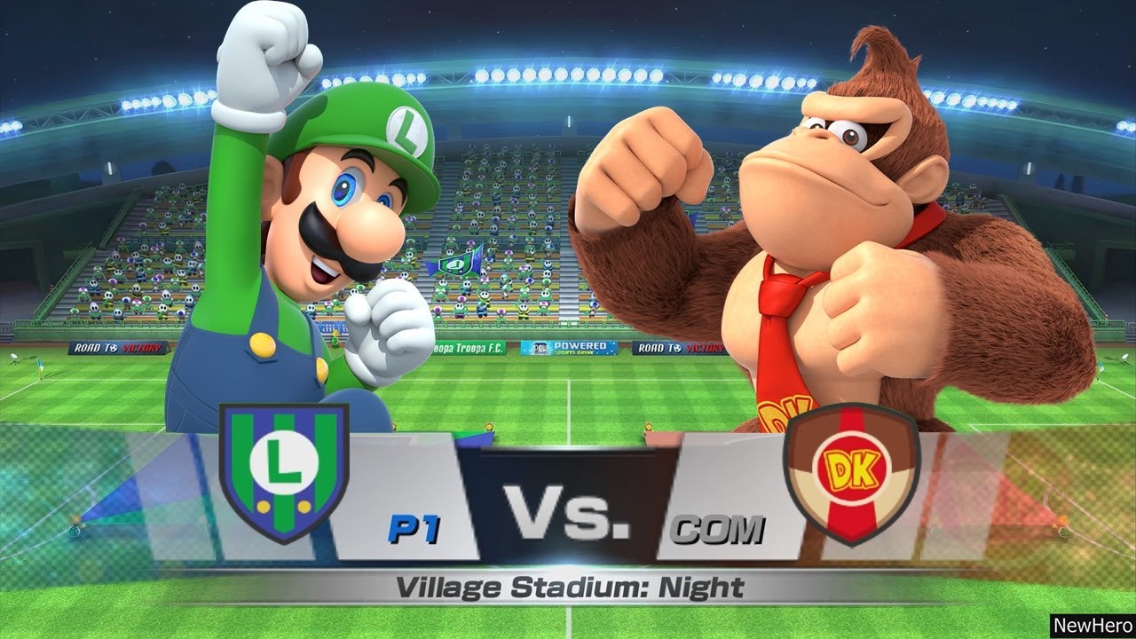 Mario Sports Superstars - Luigi/Yoshi/Stone Spikes Vs. Donkey Kong ...