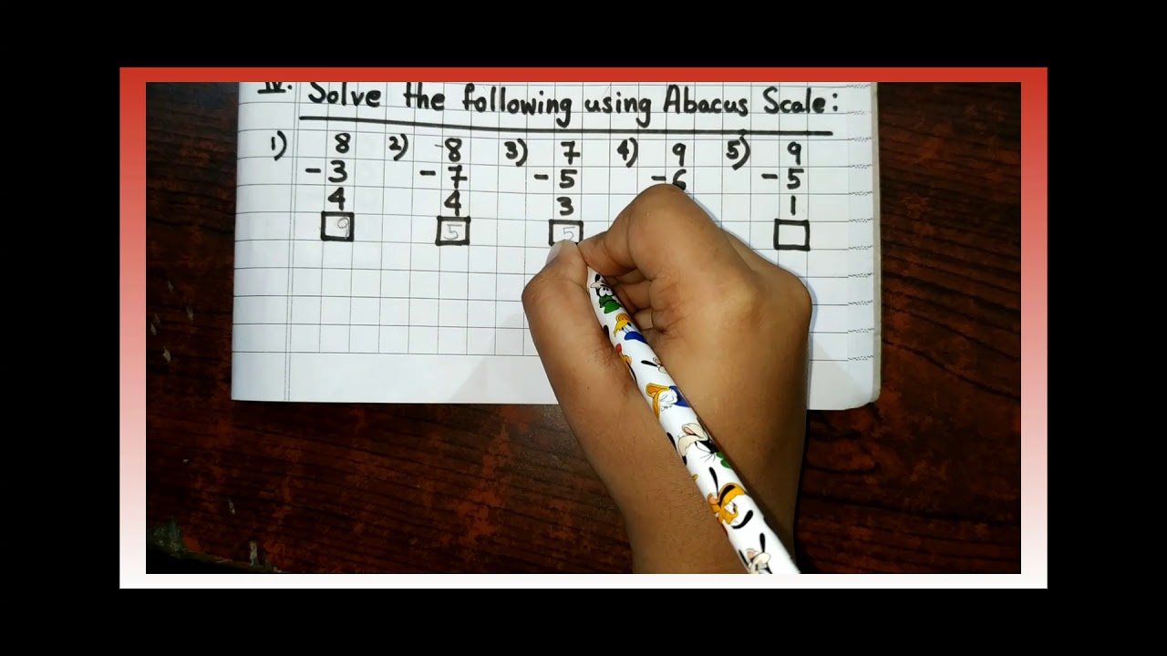 Addition & Subtraction On ABACUS using small friends formula. - YouTube