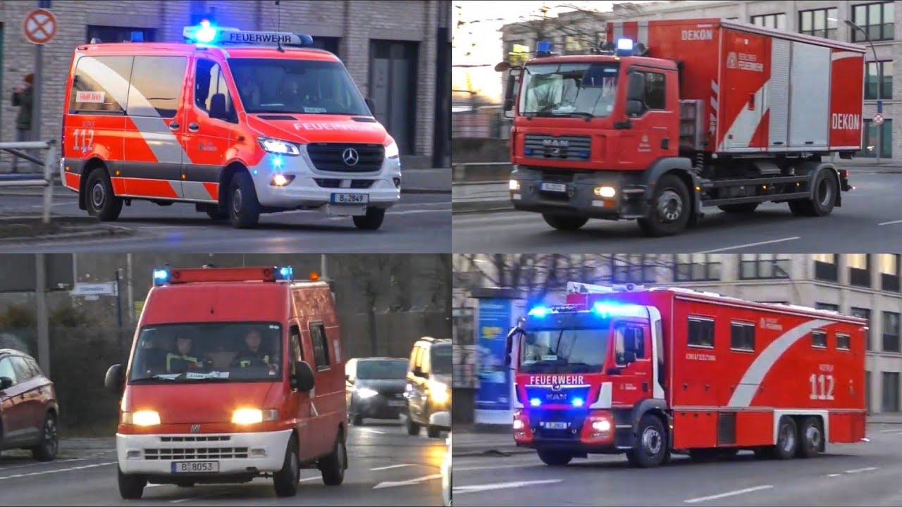 [🚨FEUER IN MÜLLBUNKER – CBRN-ALARM⚠️] Einsatzfahrten 》CBRN-ErkW, 3x WLF ...
