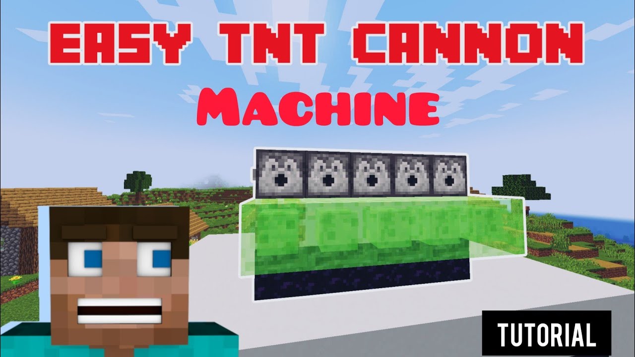 How To Build Easy TNT Cannon Minecraft - YouTube