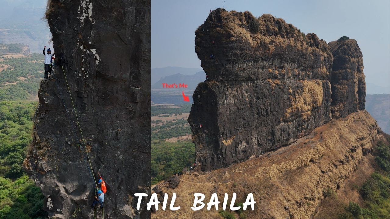 Tail Baila Trek || Tail Baila Front Wall Climbing || The most DIFFICULT ...