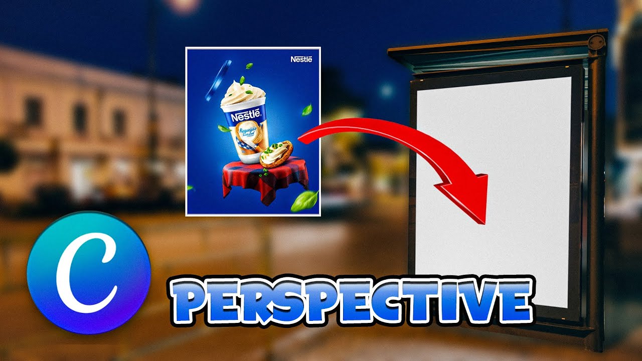 Comment mettre une image en Perspective sur Canva I Créer un effet de ...