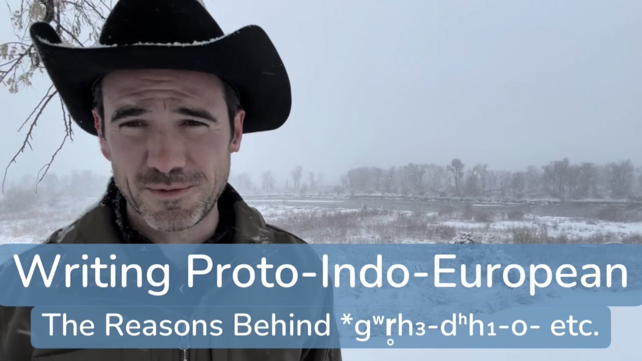 Writing Proto-Indo-European: *gʷr̥h₃-dʰh₁-o- etc. - YouTube