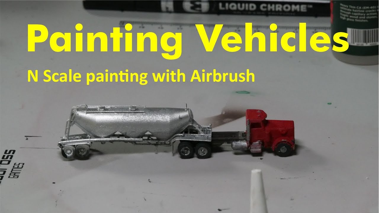 Painting N scale Vehicles - YouTube