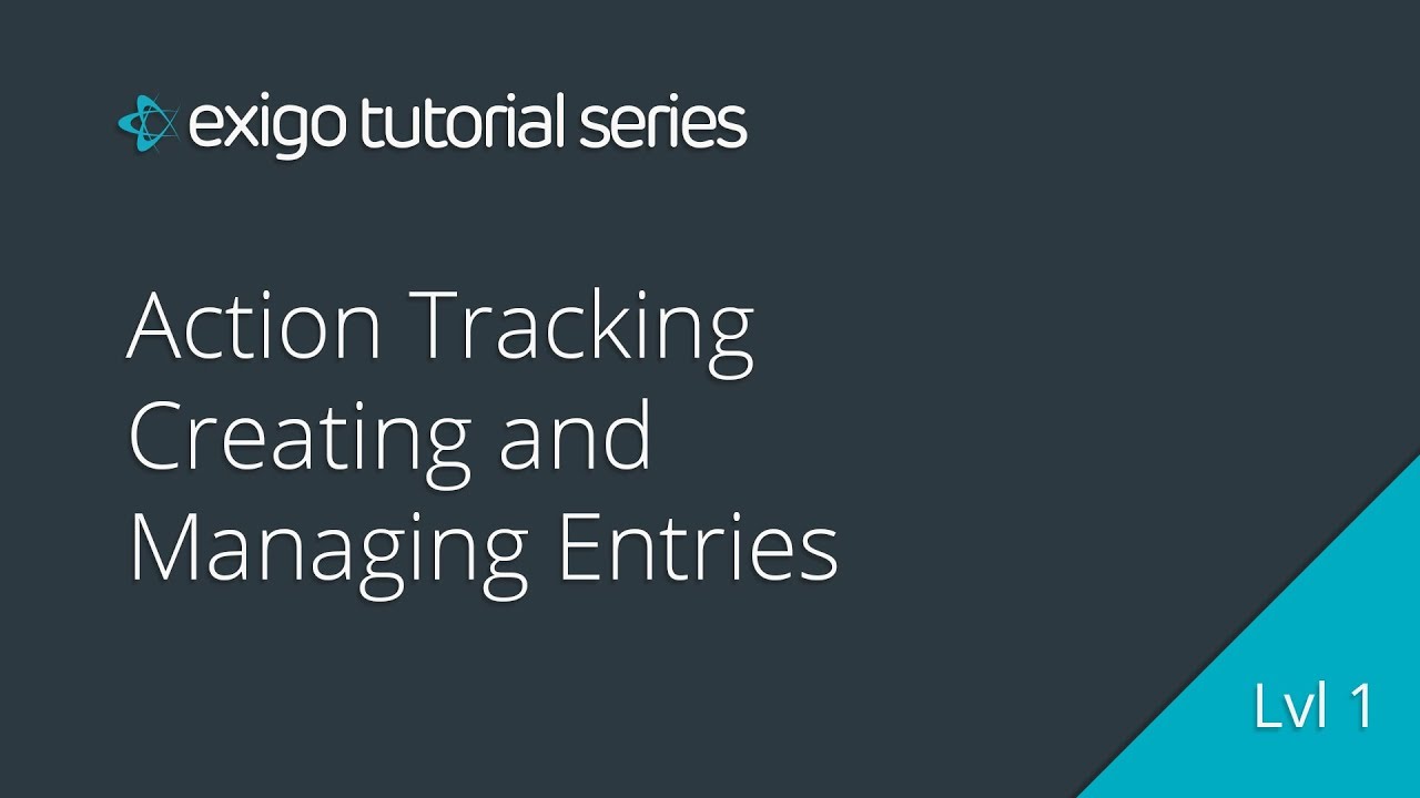 Action Tracking - Creating and Managing Entries - Exigo Tutorials - YouTube