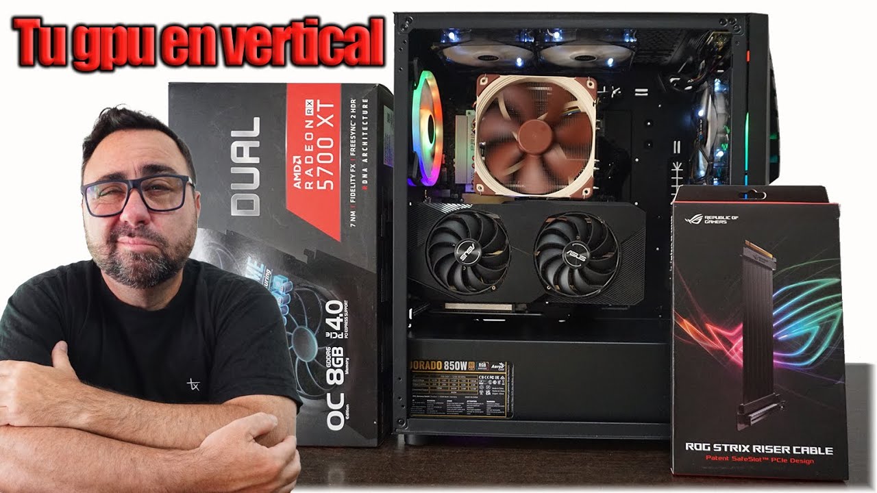 Tu gpu en vertical - Asus ROG Strix Riser Cable - YouTube