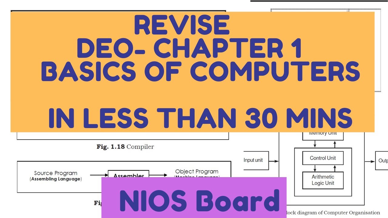 DEO - Revise Chapter 1 - Basics of Computers in Less than 30 Mins ...