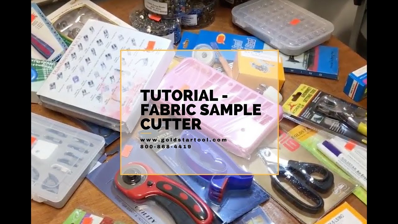 Tutorial - Fabric Sample Cutter - GoldStarTool.com - 800-868-4419 - YouTube
